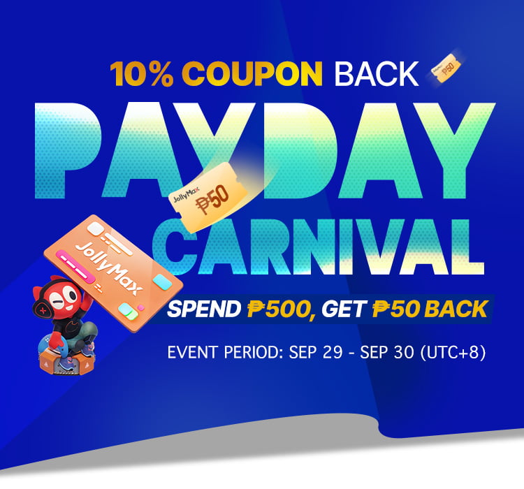 Payday Sale: 10% Coupon Back on Carnival Event in September 2024 | JollyMax