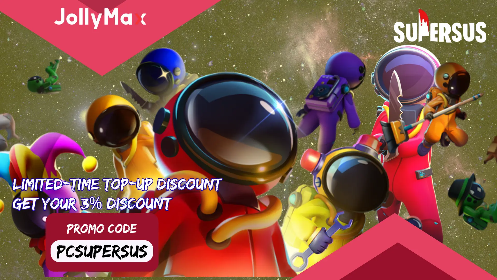Super Sus Golden Star Top-up: 3% OFF with Code PCSUPERSUS | JollyMax